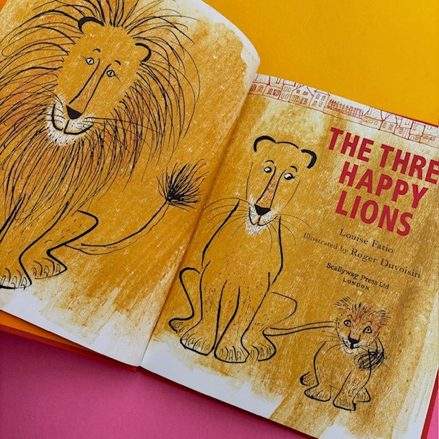 The Three Happy Lions – SHELF EDITIONS
